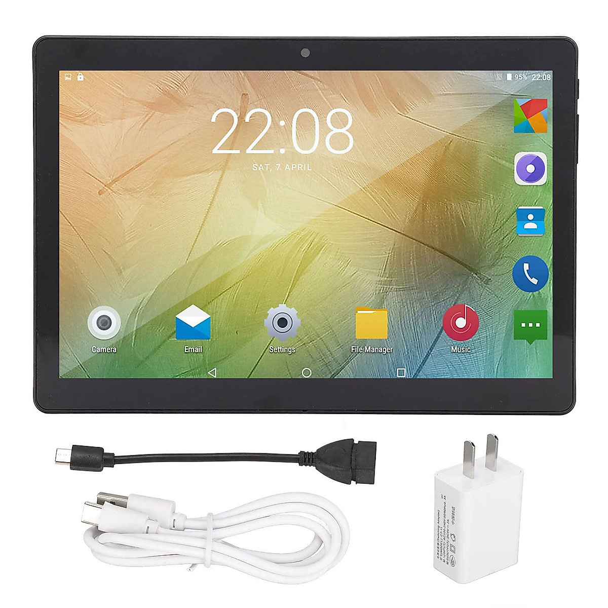Dpofirs 10 Inch Tablet for Android 11, 1960x1080 HD IPS Screen, 2GB RAM 32GB ROM, MT6592 Octa Core Processor, Dual Sim Call Tablet, WiFi GPS Tablet PC (US Plug)