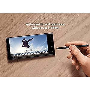 SAMSUNG Galaxy S22 Ultra Smartphone, Android Cell Phone, 128GB, 8K Camera & Video, Brightest Display, S Pen, Long Battery Life, Fast 4nm Processor - T-Mobile (Renewed) (Phantom White)