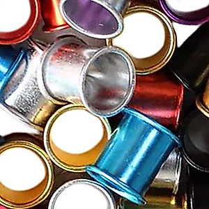 Bothyi 100 Pieces Pigeon Foot Rings,Parrot Leg Bands,Birds Foot Rings Identification 8mm Foot Clip Rings Bands for Pigeon Birds Chicks Poultry Parrots, Multicolor