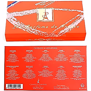Charrier Parfums - 10 Eaux de Parfum Luxurious Gift Box - 52.7 ml - Made in Provence, France
