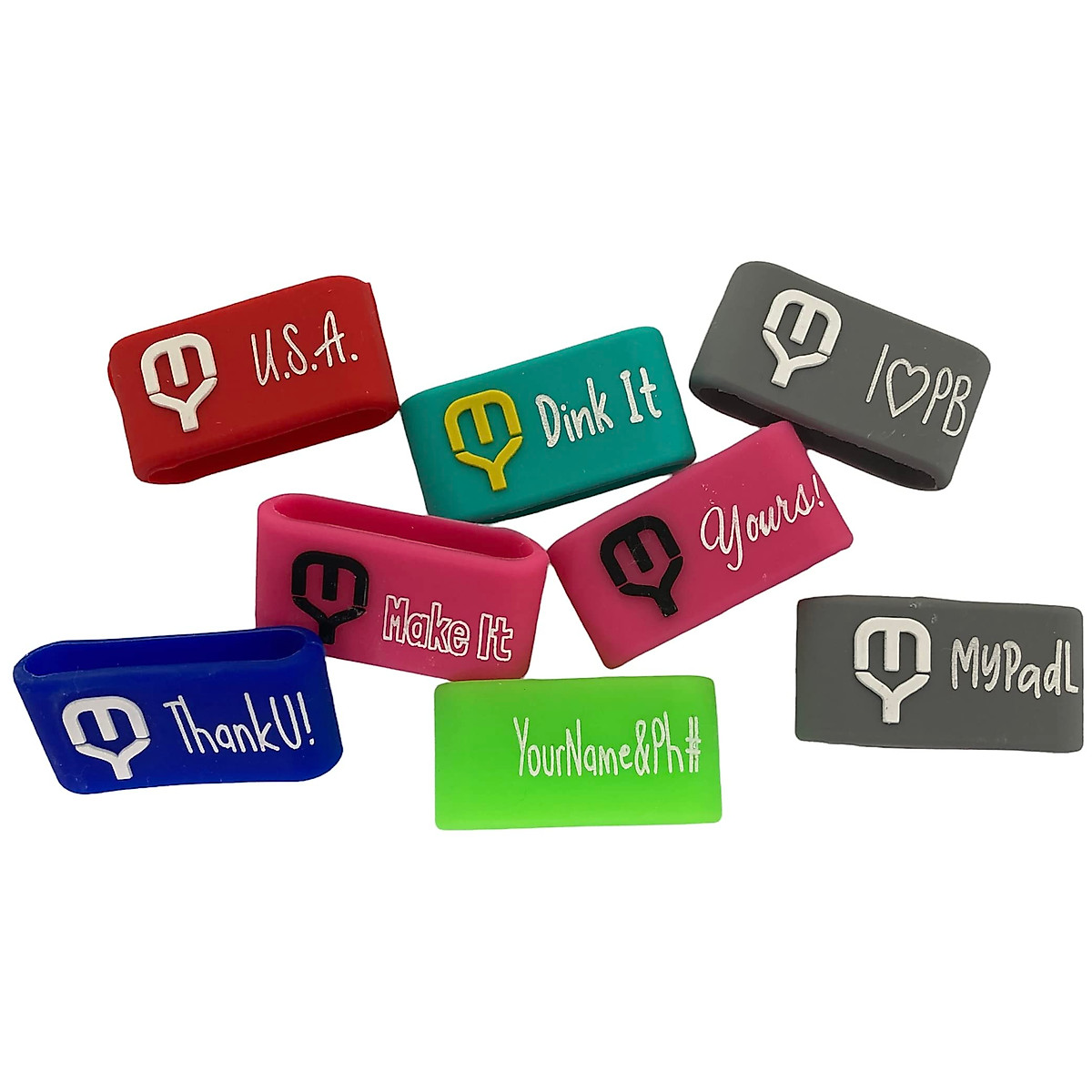 MYPadL Pickleball Paddle Personalizable Bands (Royal Blue)