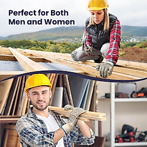 FMP Brands 24 Pairs Safety Cotton Work Gloves with Grip Double Sided Dot Machine Knit Gloves