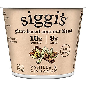 Siggis, High Protein Plant Based Blend Oz, Vanilla Cinnamon, 5.3 Ounce