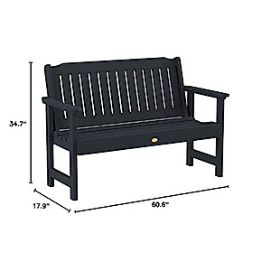 Highwood AD-BENW1-BKE Lehigh Garden Bench, 5 Feet, Black
