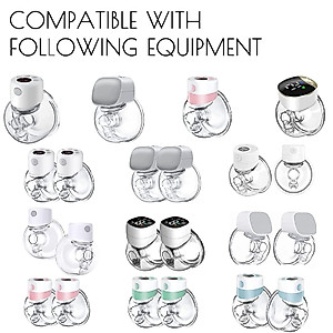 Mompmuir Linker Compatible with Momcozy/TSRETE/HAUTURE/PADRAM/LoveOfLive/OMFMF, Use with Wearable S9 Pro/S10/S12 Parts Replace, Wearable Breast Pump Accessories Connector - 1 Pack