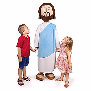 KANGAROO Giant 6 Foot Plush Jesus Doll; Great for Christmas, Easter, Kids' Bedrooms, Churches & Christians! Tower of Babel Humongous