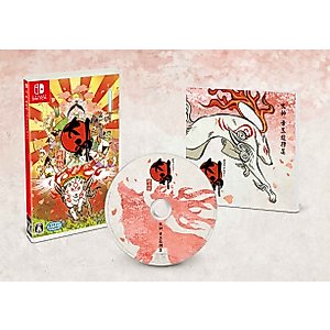 ESUNFON Nintendo Switch Okami Zekkeiban Sachi Shirabe plus Soundtrack CD Limited Edition