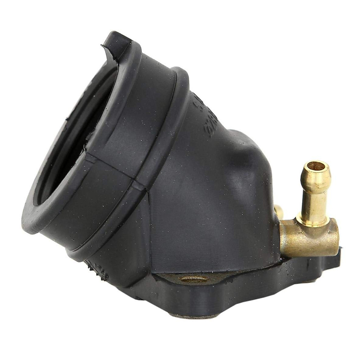 B016579 OEM Rubber Carburetor Inlet INTAKE MANIFOLD with Two Vacuum Connections for VESPA GT GT L GTS GTV, PIAGGIO Beverly X8 X9 XEvo, APRILIA Atlantic 125cc - 250cc OEM# 840949, AP8575043, B016579