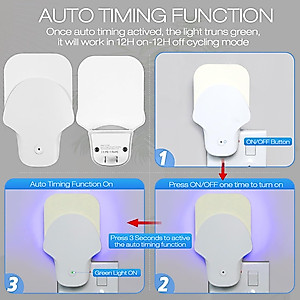 Flying Insect Trap - 2 Pack Fruit Fly Traps for Indoors, Plug-in Fly Trap Indoor with Auto Timing Function for Gnat, Mosquito, Flies, Gnat Trap for House Indoor(2 Device + 10 Glue Cards)