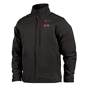 Milwaukee 204B-21L M12 TOUGHSHELL Lithium-Ion Cordless Heated Jacket (3 Ah) - Large, Black