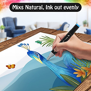 Alcohol Markers Set, 80 Color Dual Tip Art Markers for Kids & Adults, Drawing & Painting Pens with Case