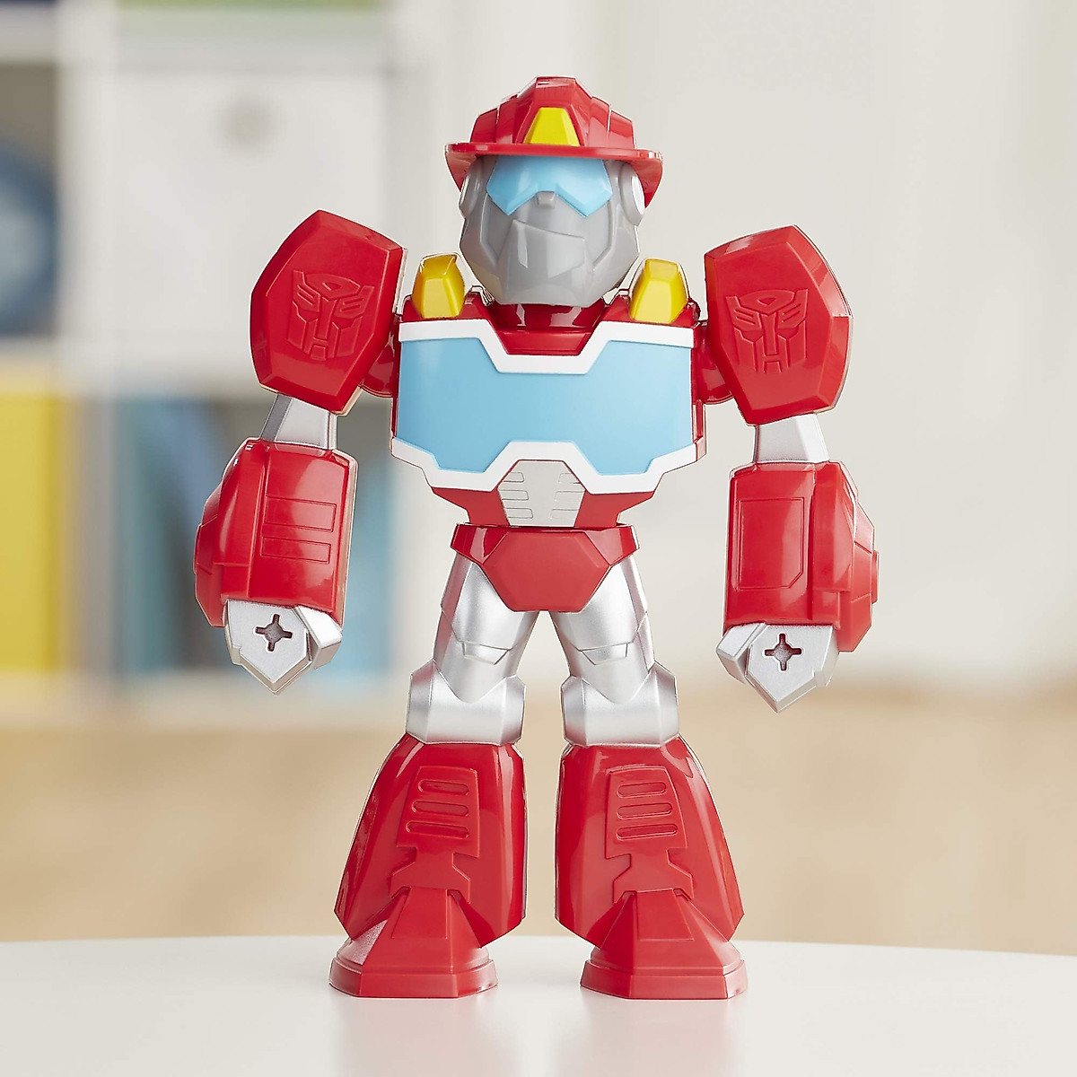 Transformers Playskool Heroes Rescue Bots Academy Mega Mighties Heatwave The Fire-Bot 10-Inch Robot Action Figure, Collectible Toys for Kids Ages 3 and Up