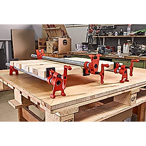 Bessey BPC-H34, 3/4-In. H Style Pipe Clamps - Incredibly Versatile, Easy To Assemble, Indespensable Workshop Clamp For Woodworking, Carpentry, Home Improvement, and DIY Projects