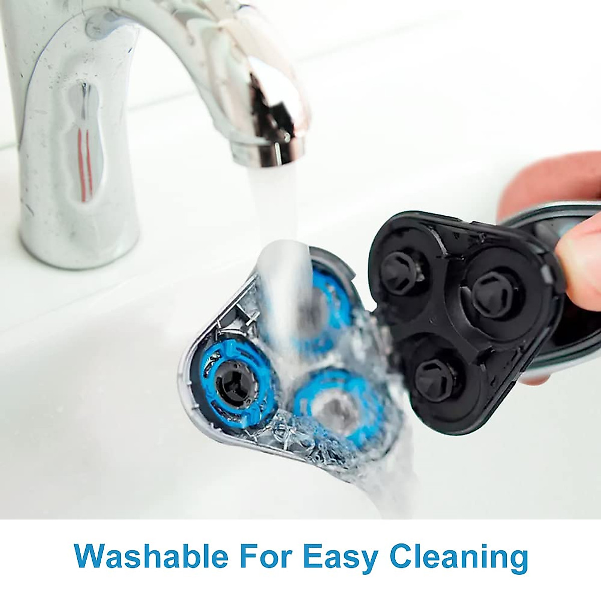 tuokiy SH30 Replacement Heads for Philips Norelco Shaver 3800, Compatible with Norelco Shaver Series 3000, 2000, 1000 and S738 Click and Style