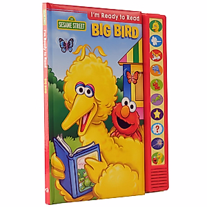 Sesame Street Elmo, Big Bird, and More! - I'm Ready to Read with Big Bird - Interactive Read-Along Sound Book - Great for Early Readers - PI Kids