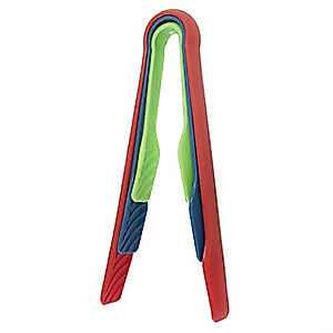 Norpro , 10" x 8" x 6", Multi Colored Set of Tongs