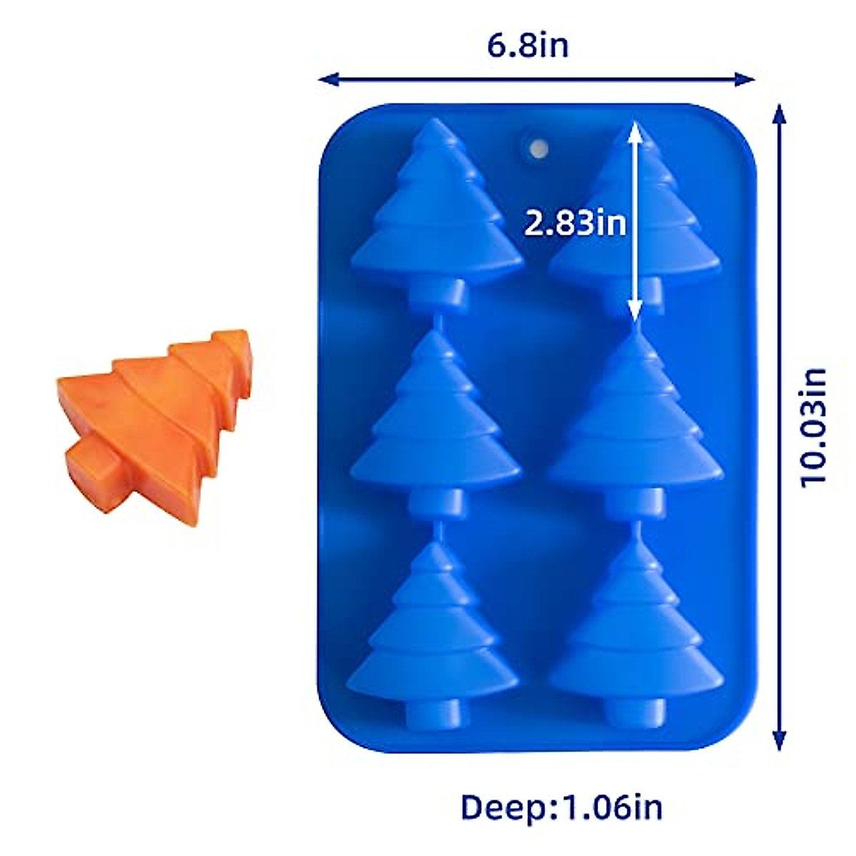 IHOMECOOKER 4PC Silicone Christmas Baking Mold Set Christmas Tree Snowflakes Snowman Cake Mold,bath bombs,Soap Mold Set