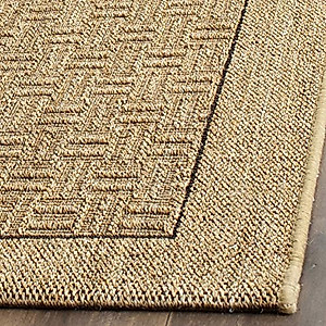 SAFAVIEH Palm Beach Collection Area Rug - 6' x 9', Natural, Sisal Design, Non-Shedding & Easy Care, Ideal for High Traffic Areas in Living Room, Bedroom (PAB359A)