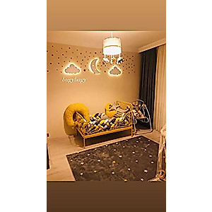 BugyBagy White Cloud Night Light for Nursery - Cloud Shape Battery Operated LED Bedroom Wall Night Light