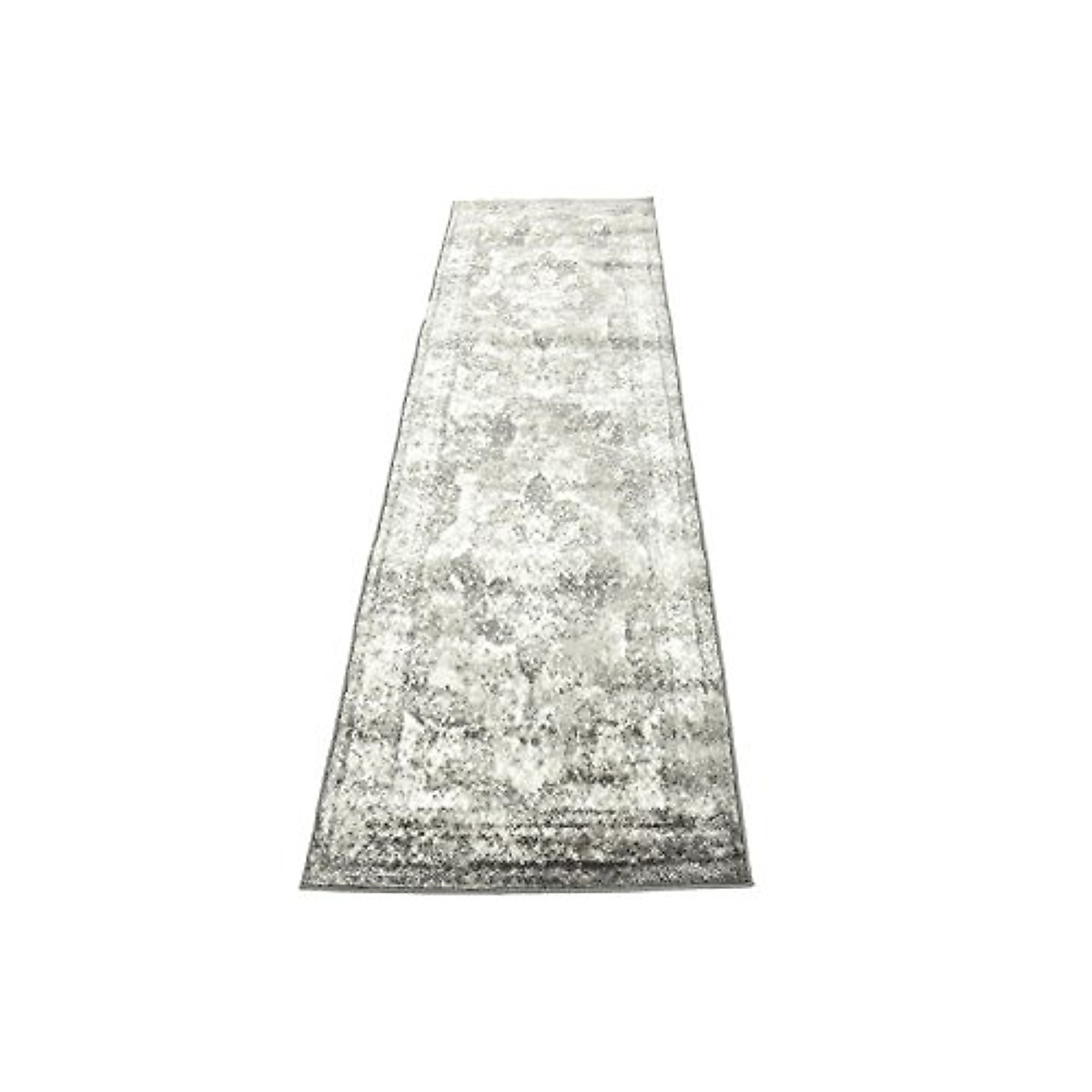 Unique Loom Sofia Collection Area Rug - Salle Garnier (2' x 6' 9" Runner, Gray/ Ivory)
