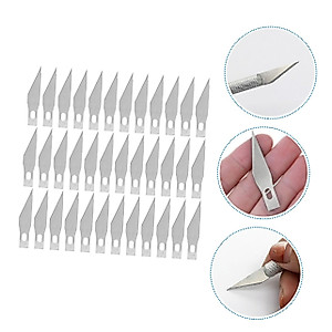 COHEALI 4 Boxes Carving Blade Scrapbook Kit Clay Kit Wood Carving Tools Xacto Scrapbooking Xacto Blades Engraving Blades DIY Craft Blades Craft Cutting Tools Tool Steel Pen Scalpel