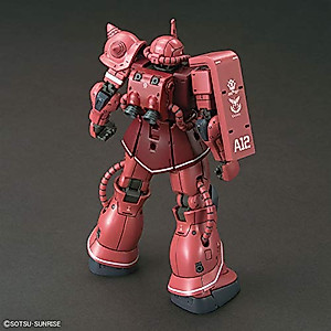 Bandai Spirits Hobby MS-06S Zaku II Char Aznable's Mobile Suit Gundam (Red Comet Ver.) Gundam The Origin HG 1/144, Multi (BAS5057656)