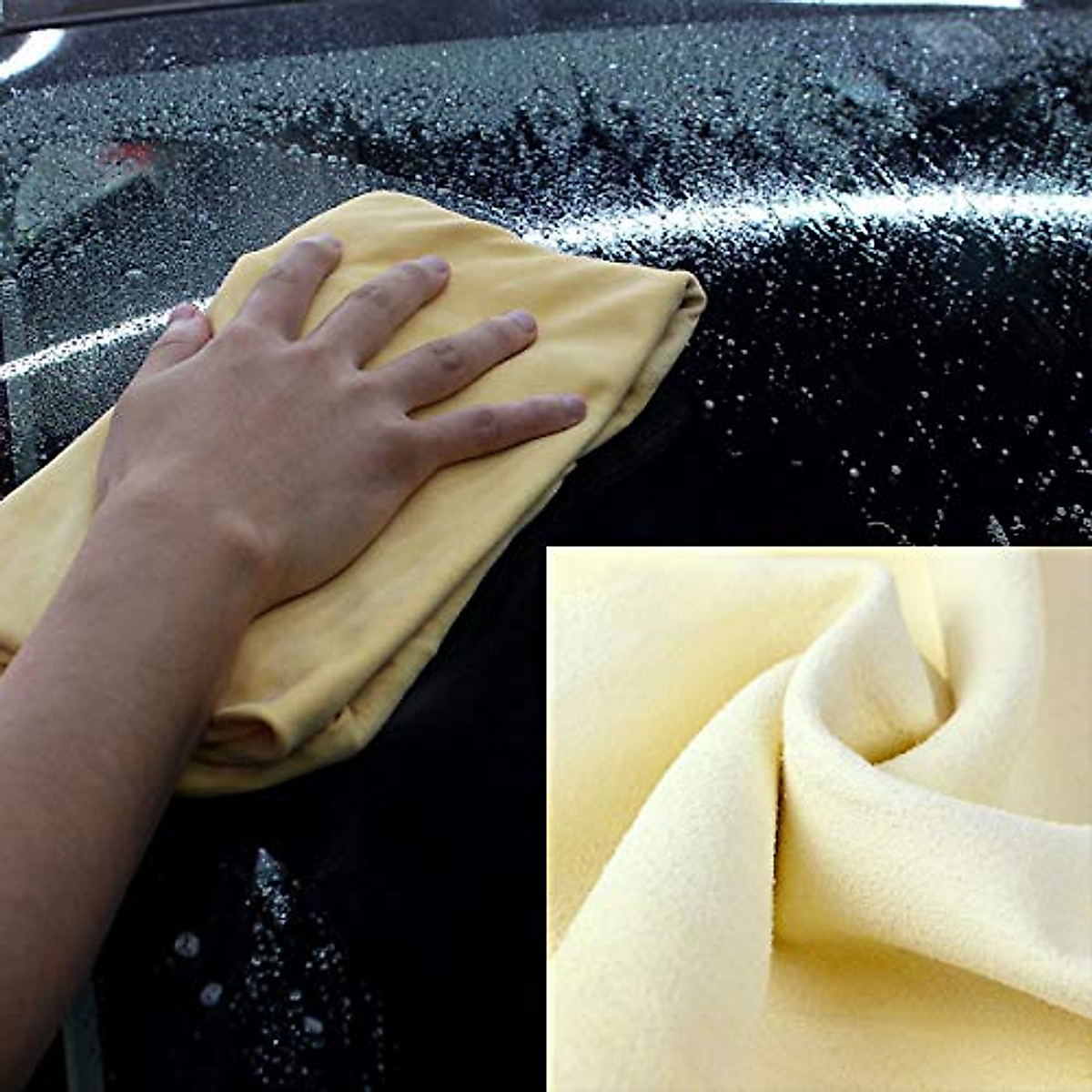 Car Nature Chamois Real Leather Washing Cloth Cleaning Towel Wipes Clean Cham H88 (60X90cm)