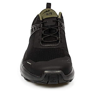 Salomon X Raise Hiking Shoes for Men, Black/Grape Leaf/Phantom, 12