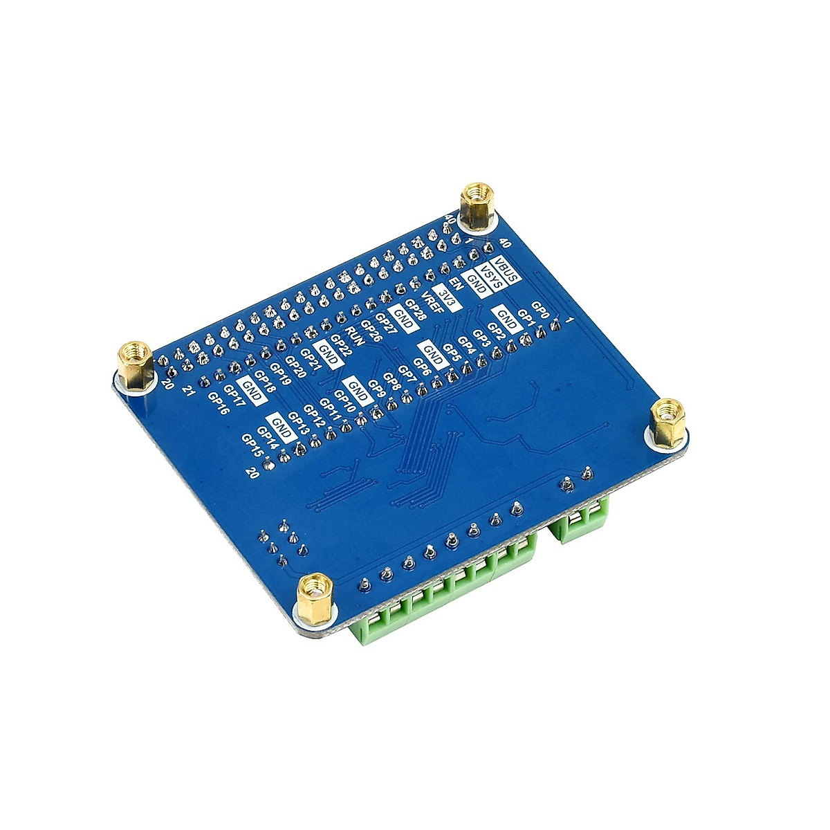 waveshare DC Motor Driver Module for Raspberry Pi Pico, Driving up to 4X DC Motors, Onboard PCA9685 PWM Driver, TB6612FNG Dual H Bridge Motor Driver and 5V Regulator, Suitable for 2WD or 4WD Driving
