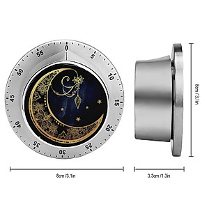 Kitchen Timer Moon Timer Magnetic Timer Mechanical Timer for Home Baking Cooking Oven
