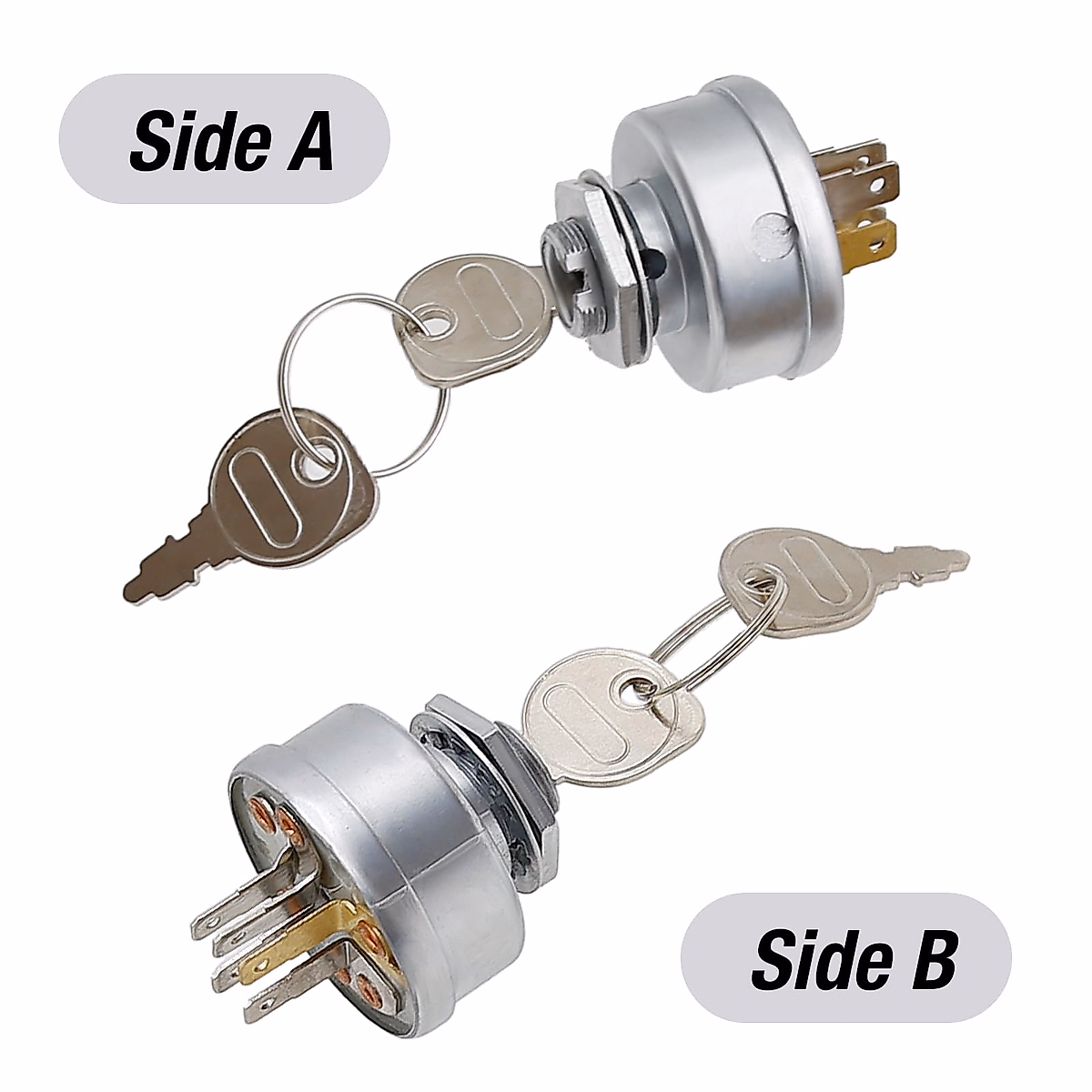 Tractor Ignition Switch Replacement for K1122-62110 AM119111 Compatible with John Deere STX38 STX46 Scotts Sabre S 1642 1742 2046 1438 16/46 Kubota T1460 T1570 T1670 T1760S T1870S