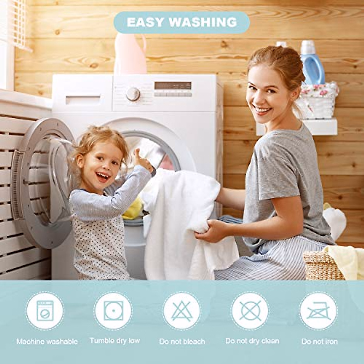 HIPHOP PANDA Bamboo Hooded Towel for Kids - 30 × 50 INCH Large Size for 3-10 Yrs - Premium Bath Kids Towels Wrap for Girls, Boys - Ultra Absorbent and Hypoallergenic