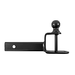 Camco Black Boar ATV/UTV 9" Extended Length Ball Mount, 2-Inch Ball, 2-Inch Shank | Includes (1) Multi-Hitch, (1) 5/8-inch Hitch Pin & (1) Bridge Pin (66081)