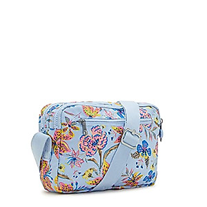 Kipling Women's Abanu Medium Crossbody Bag, Lightweight, Adjustable Nylon Waist Pack, Wild Flowers