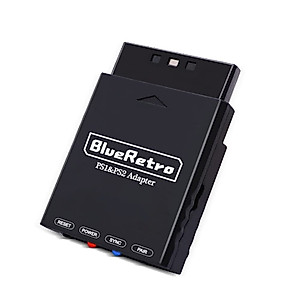 XBERSTAR for ps2 Bluetooth Adapter ps1 Bluetooth Adapter Controller Converter Controller Adapter Supports PS2 PS1 Game Console (Black)