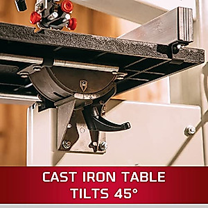 JET JWB-10, 10-Inch Woodworking Bandsaw with Stand, 1/2HP, 1Ph 115V (714000)