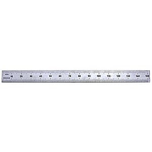 PEC Tools 261-006 6" Inch/MM USA Flexible Steel Rule, reads 32nds, 64ths, 1mm, 1/2mm.