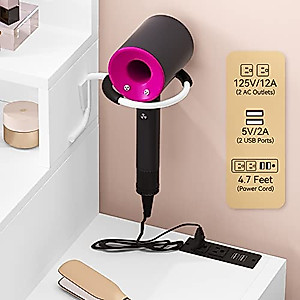 DWVO Vanity Desk with Mirror and Lights, Makeup Vanity with Lights and Drawers, Vanity Mirror with Lights and Table Set, 3 Color Adjustable Lighting Brightness & Power Outlet, White