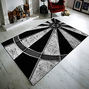 Dart Board Rug, Target Board Rug, Game Room Rug, Gamer Rug,Teen Room Rug, (70”x110”)=180x280cm