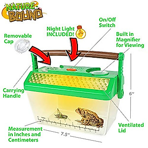 Nature Bound Bug Catcher Critter Barn Habitat for Indoor/Outdoor Insect Collecting with Light Kit, White