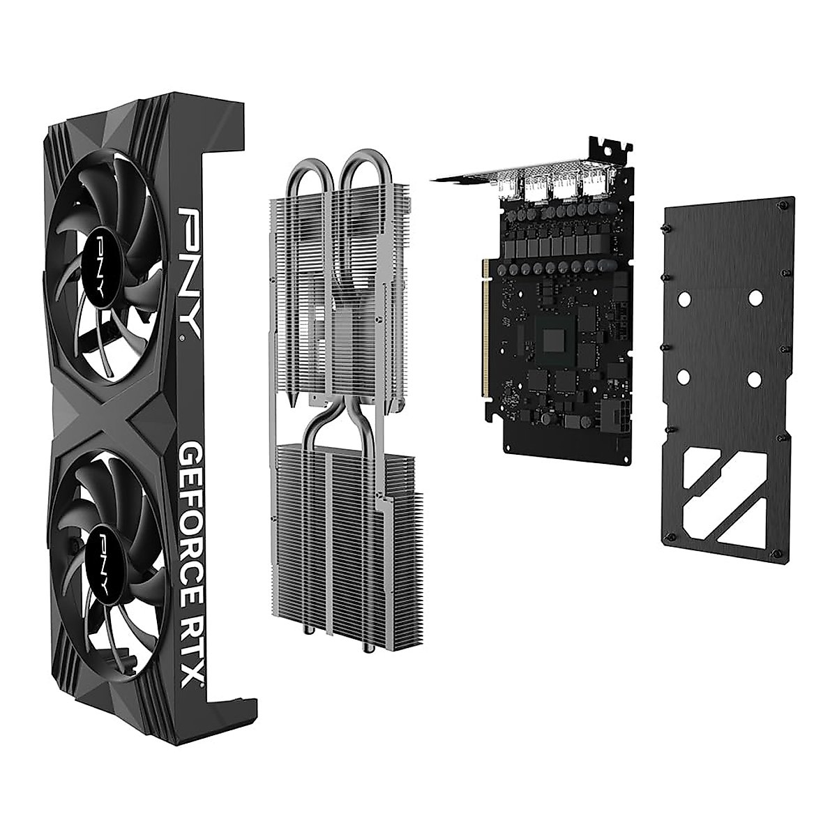 PNY GeForce RTX™ 4060 Ti 8GB Verto™ Dual Fan Graphics Card DLSS 3 (128-bit, PCIe 4.0, GDDR6, HDMI/DisplayPort, Supports 4k, 2 Slot)