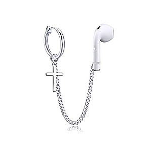 2pcs/pack anti Lost Earring for Earphone Creative Earring Strap Wireless Earhooks Earbuds Earphone Holder Connector (No Need Earhole)