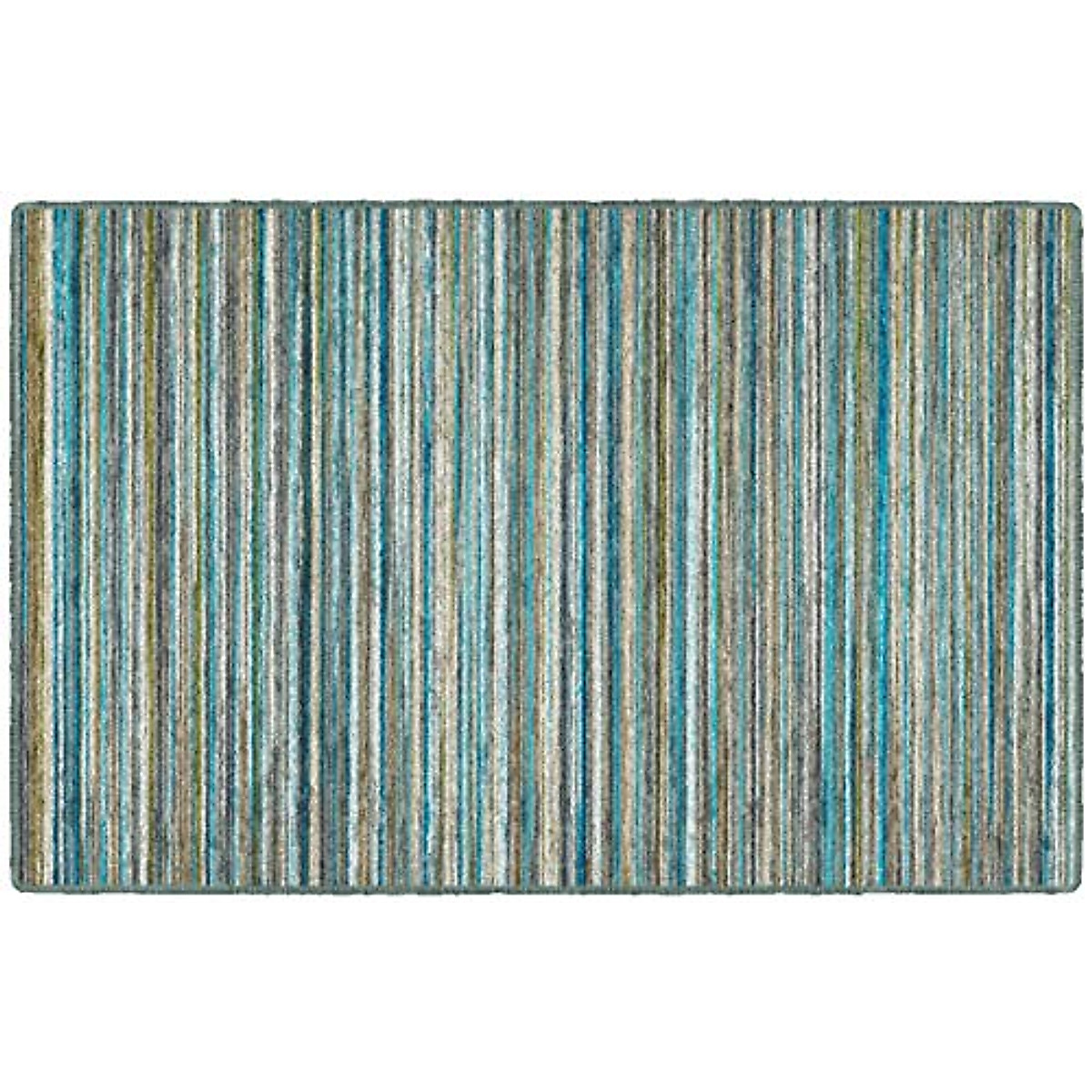 Brumlow MILLS Darcy Contemporary Print Washable Indoor or Outdoor Area Rug for Living Room, Bedroom, Dining, Kitchen or Entryway Mat, 30" x 46", Teal