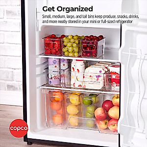 Copco Mini Tall Storage Bin, 5.5 x 3.5 x 7 Inch, Clear