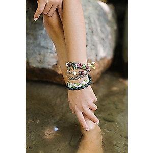 Choose Friendship, My Friendship Bracelet Maker Be Natural Expansion Pack, 80 Pre-Cut Threads and 75 Beads/Charms, Makes 16-32 Bracelets (Embroidery Floss)