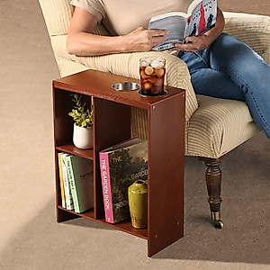 Sofa Table - (Console Table Modern Accent Side Stand Sofa Entryway Hall Display with Storage Shelf for Books)