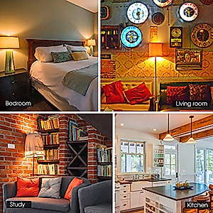 ENERGETIC SMARTER LIGHTING 40W Equivalent A19 LED Light Bulb, Soft White 2700K, UL Listed, E26 Standard Base, Non-Dimmable LED Light Bulb, 4-Pack