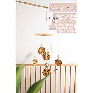 Lucky Love Boho Baby Mobile & Boho Baby Decor for Boy & Girl Nursery - Hang Mobile for Crib or Ceiling