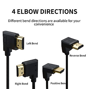 Eonvic 2.1 HDMI Coiled Cable 8K HDMI to HDMI Cable High Speed Thin HDMI Male to Male Extender Braided Coiled Cable for Atomos Ninja V, Sony a7siii, Portkeys BM5 Monitor