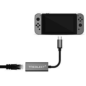 Ethernet Adapter for Nintendo Switch USB 3.0 to 10/100/1000 Network RJ45 LAN Wired Adapter